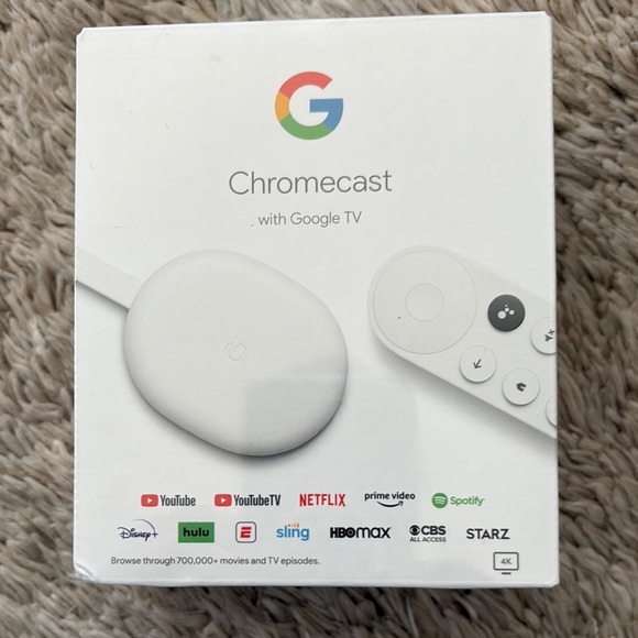 google | Other | Google Chromecast With Google Tv White | Poshmark